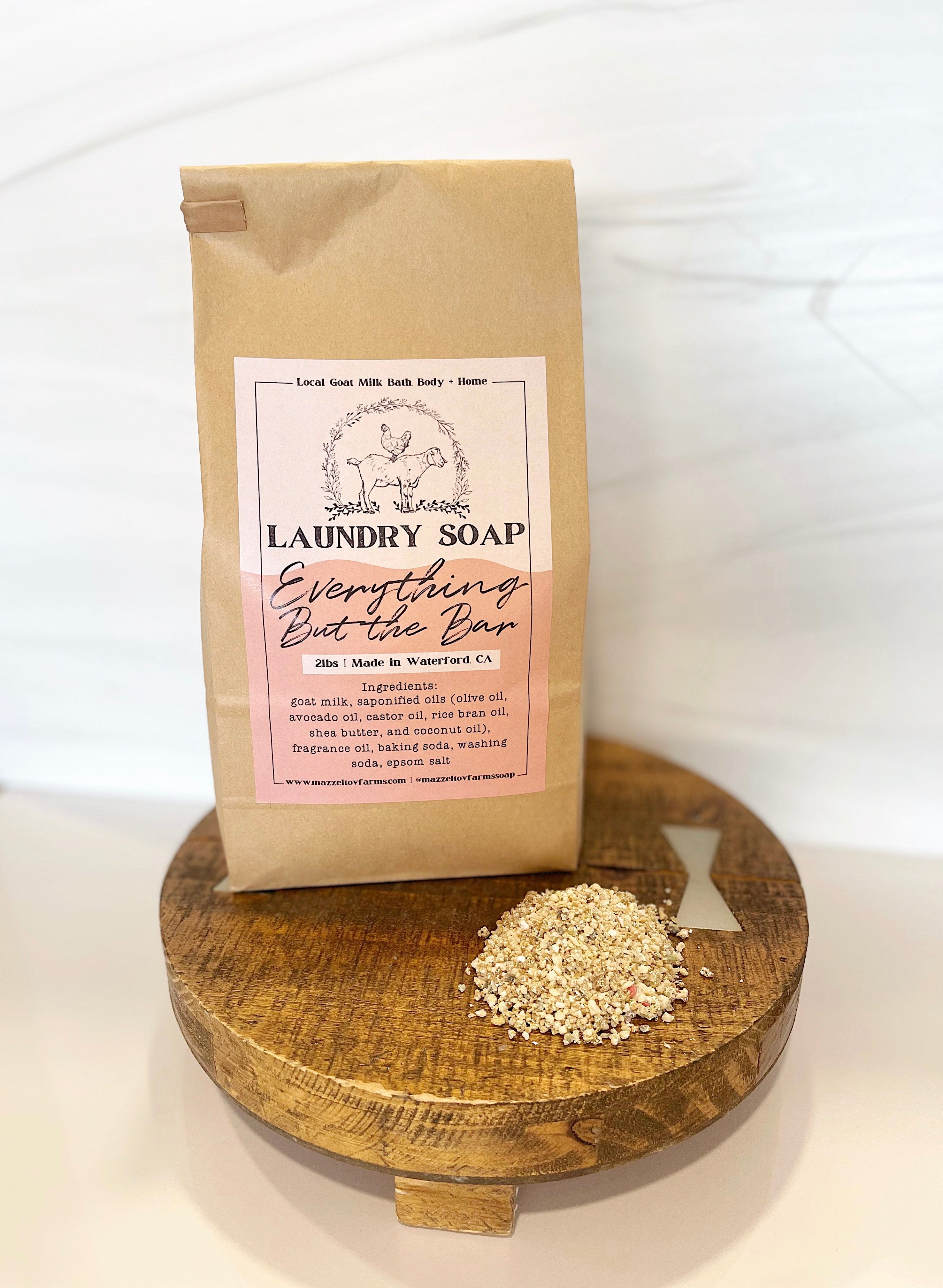 2lb Everything but the Bar - Laundry Soap – Mazzeltov Farms Soap