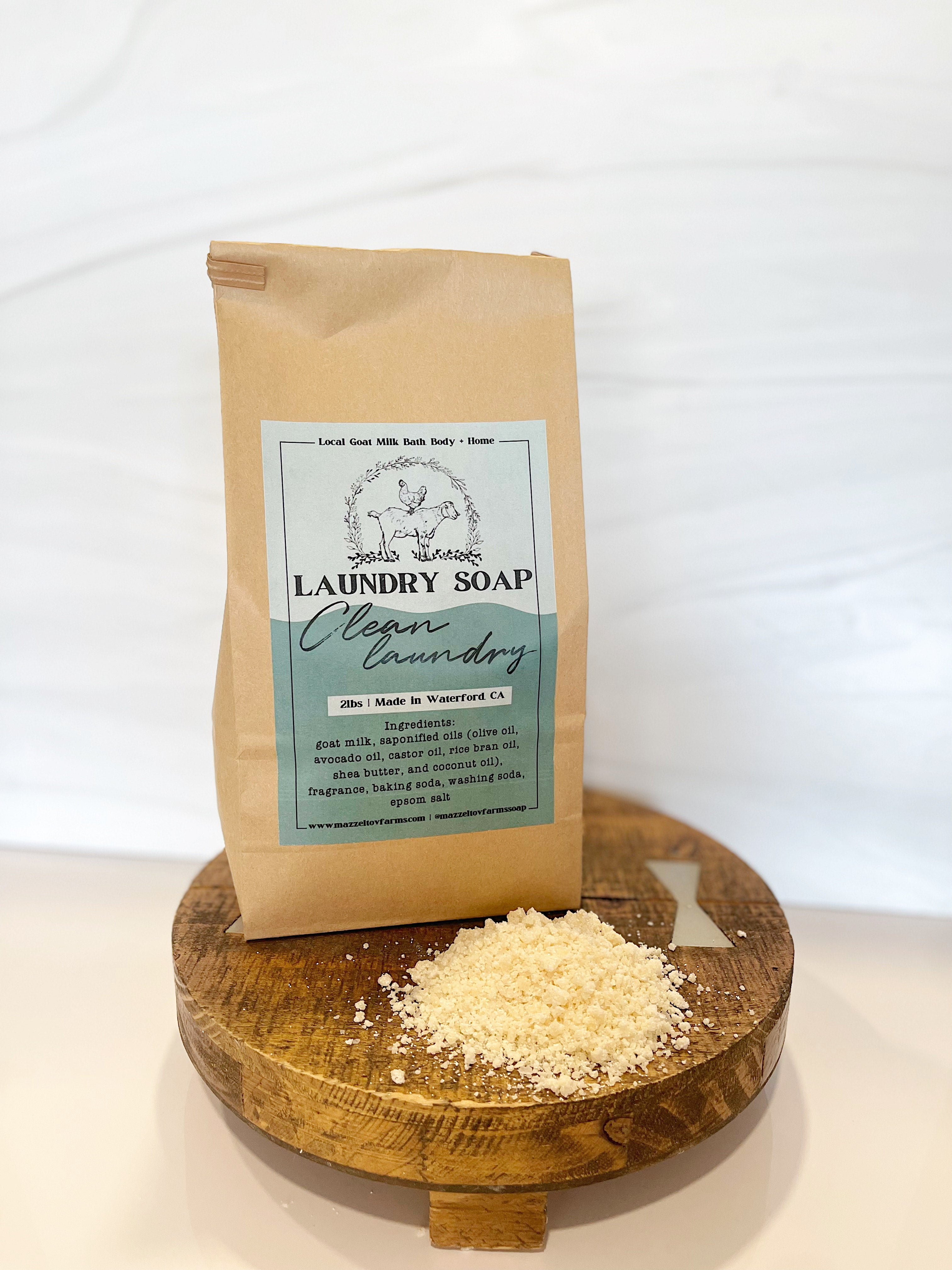 2lb Clean Laundry - Laundry Soap – Mazzeltov Farms Soap